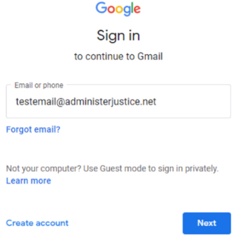 Logging into LegalServer – Administer Justice